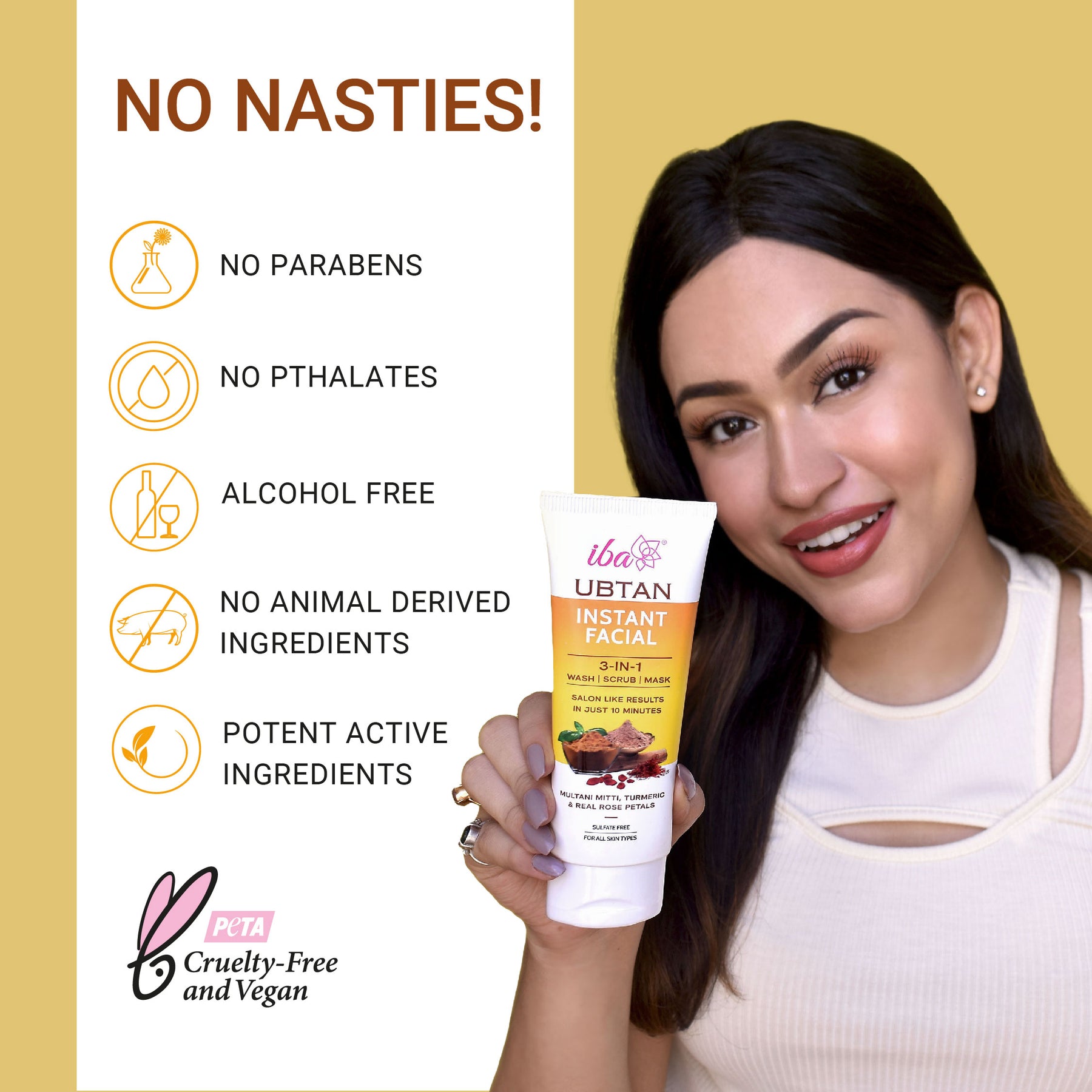 Buy Ubtan Facial Online at Best Price - Iba Cosmetics