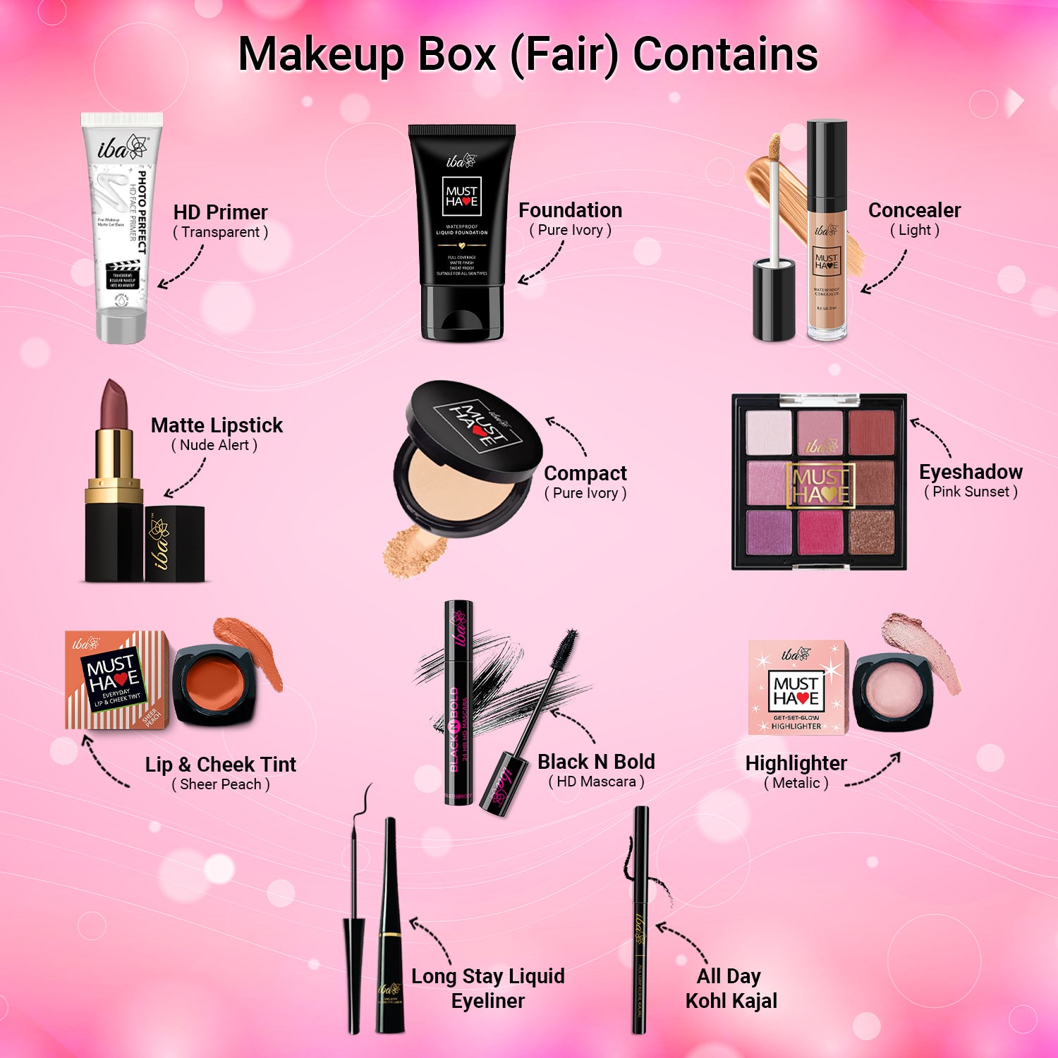 Buy Iba Complete Makeup Box for All Skin Shade Online - Iba Cosmetics